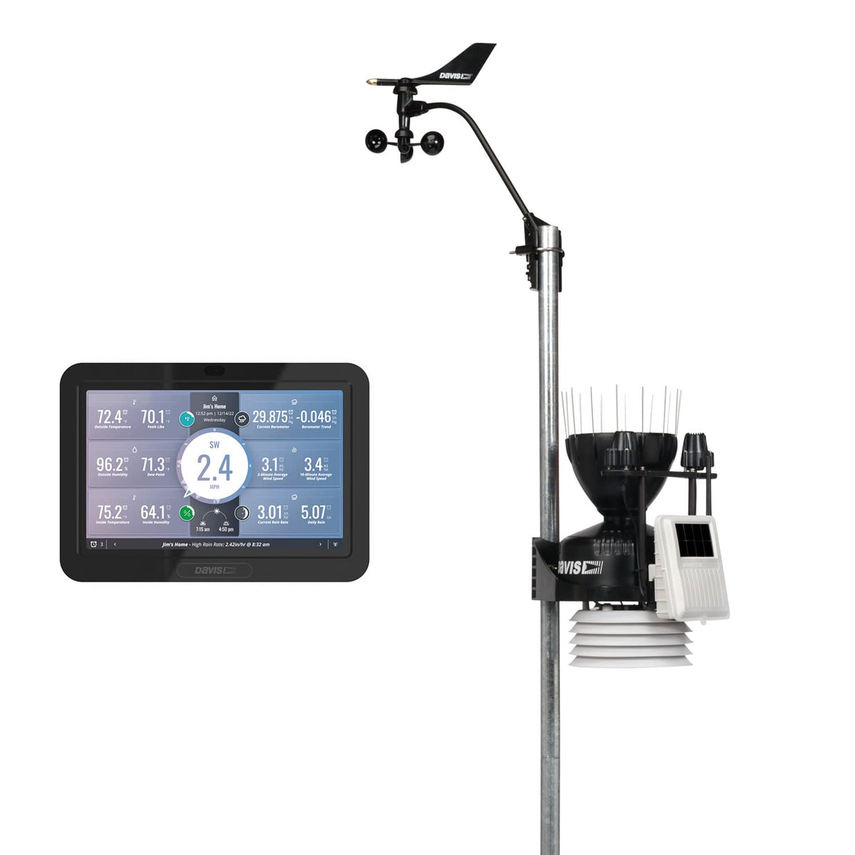 Vantage Pro2 Plus Solar Wireless Weather Station with Display — Davis ...